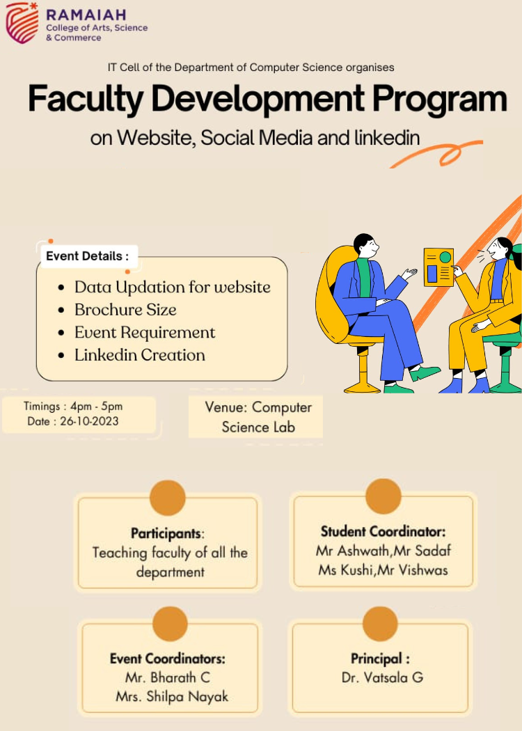 Faculty Development Program - Ramaiah College of Arts, Science and Commerce